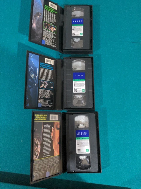 ALIEN VHS TRILOGY Box Set Custom Hard Cover Protectors - All Working $9 ...