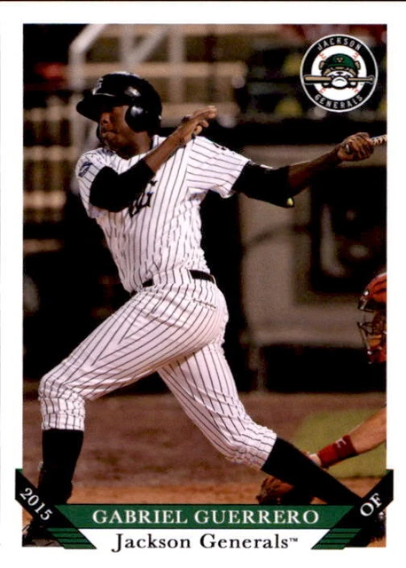 2015 JACKSON GENERALS tribune #9 Gabriel Guerrero République dominicaine carte RD EUR 14,16 ...