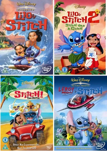 LILO AND STITCH All 4 Movie Film Original Disney Part 1 2 3 4 Leroy And ...