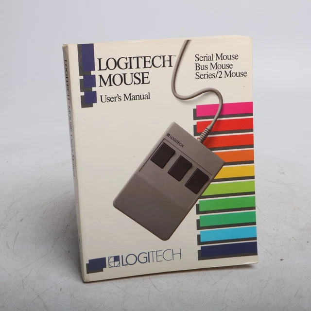 LOGITECH MOUSE USER'S Manual Serial Bus Series 2 Vintage Rare 3-Button ...
