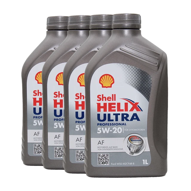 SHELL HELIX ULTRA Professional Af 5W-20 Huile Ford WSS-M2C948-B, 4x1 ...