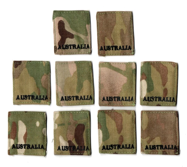 AUSTRALIAN ARMY MULTICAM Chest Rank Insignia for Private .Qty- 10 EUR ...