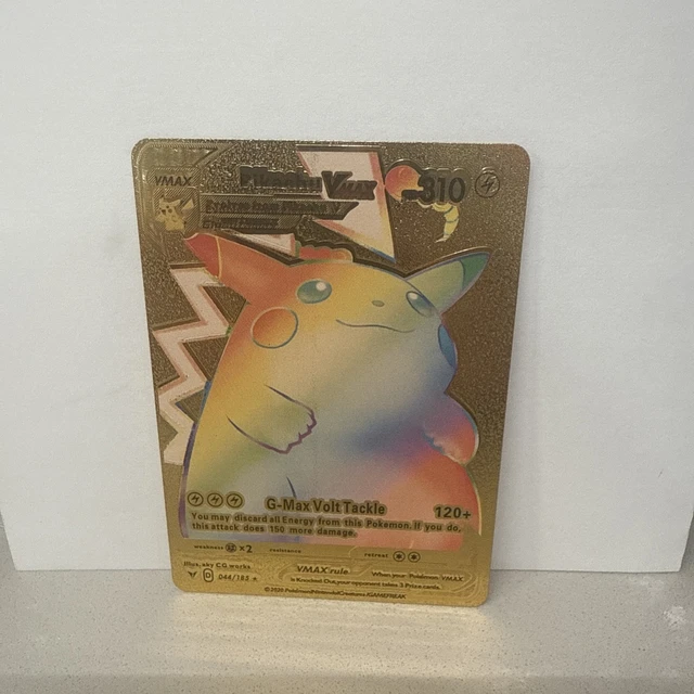 PIKACHU VMAX RAINBOW Gold Pokémon Card Collectible/Gift/Display £5.38 ...