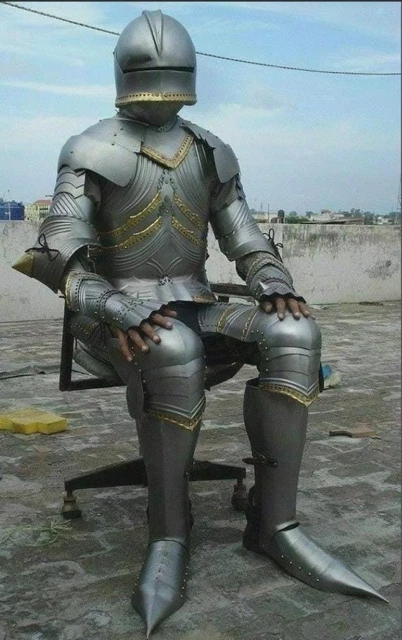 GERMAN GOTHIC KNIGHT Armor Suit Wearable Medieval Full Body Armour ...