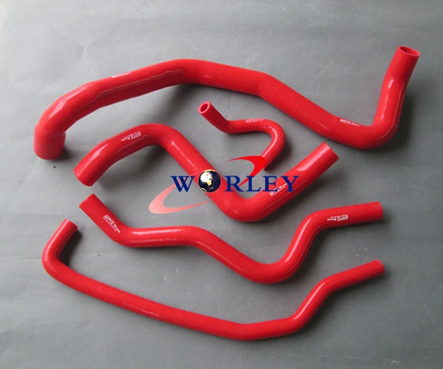 SILICONE RADIATOR HEATER hose kit for FORD FALCON BA BF 5.4L V8 RED ...