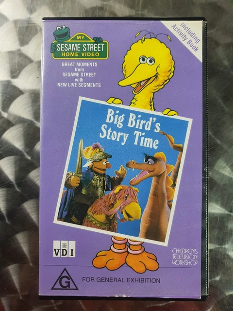 SESAME STREET HOME Video: Big Bird's Story Time - 1991 VHS Video Tape £ ...