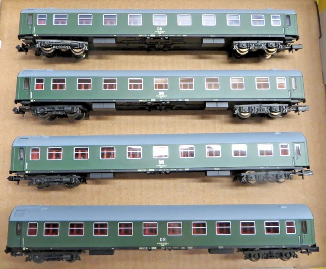 MINITRIX 15097 N 4er Set Express Train the Dr Government Der DDR Good ...