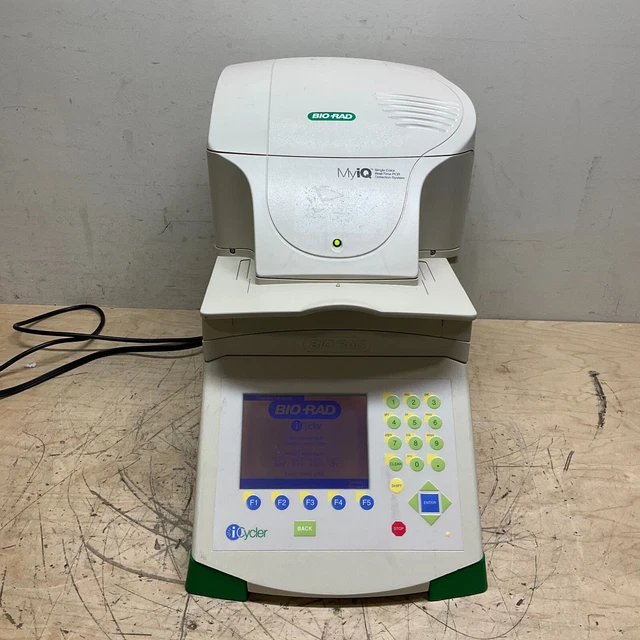 BIO-RAD ICYCLER THERMAL Cycler W/ MyiQ Real-Time PCR Optical Module and ...