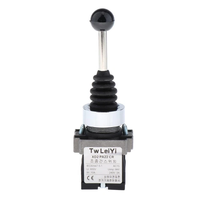 SELF LOCKING 2-WAY Joystick Controller Rotary Switch XD2 PA22 22mm Hole ...