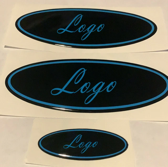 FORD FOCUS ST LINE Gel Badge Overlay Full Set White/Black £20.00 ...