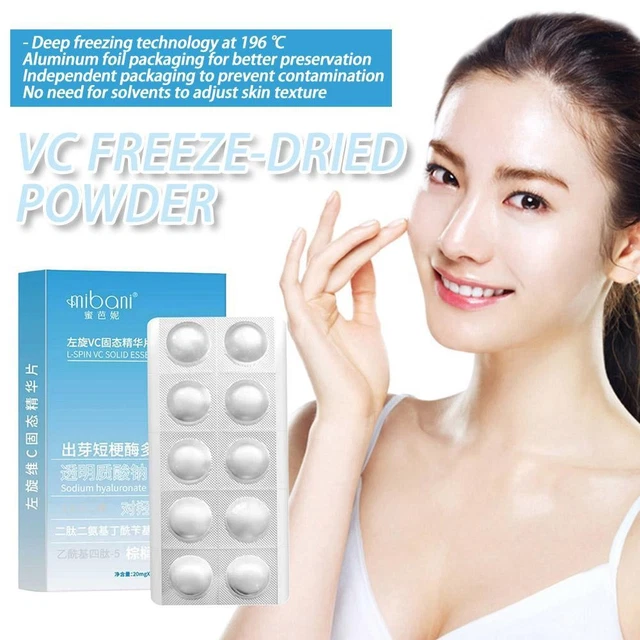 TEN CAPSULES LEVOROTATORY Vitamin C Essence Tablet Care Tablet Skin ...