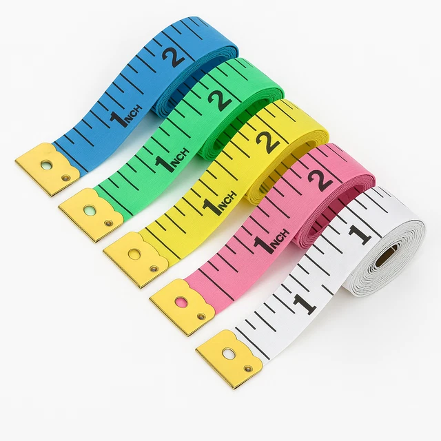 BODY MEASURING TAPE Waist Weight Height Ruler Sewing Tailor Fabric ...