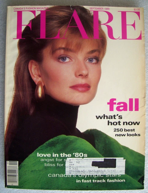 FLARE SEPTEMBER 1988 Magazine Cover Paulina Porizkova $94.95 - PicClick CA