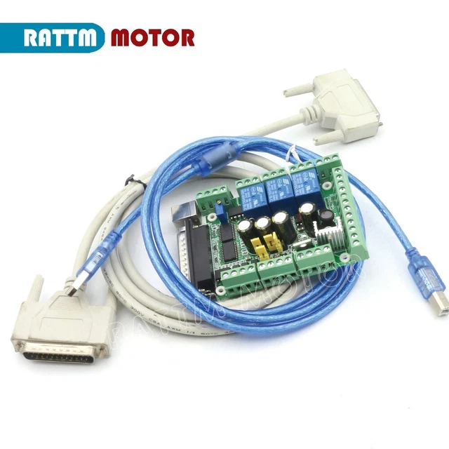 5 Axis Mach3 Motion Control Card Cnc Stepper Motor Driver Controller Board Lpt £34 20 Picclick Uk