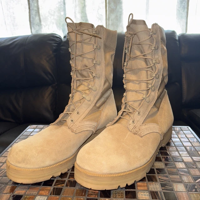 U.S. MILITARY DESERT Combat Boots w/ Vibram Sole (Size 12R) £54.49 ...