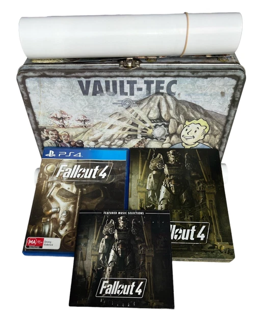 FALLOUT 4 VAULT-TEC Collector's Edition Tin Lunch Box + Fallout 4 Game ...