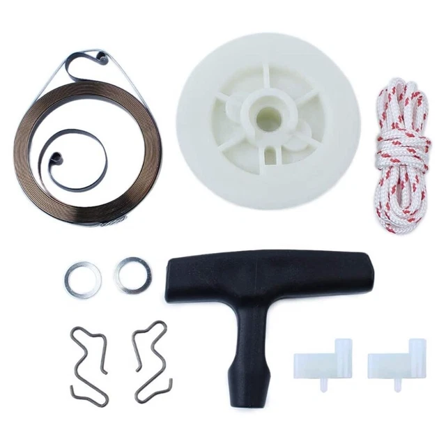 RECOIL PULL STARTER Spring Pulley Handle Grip Rope Kit Used for MS180 ...