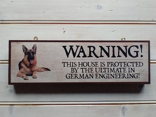 GERMAN SHEPHERD WARNING sign Dog sign Gate sign Fence Weatherproof ...