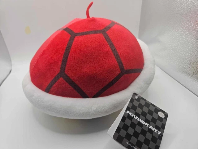OFFICIAL NEW SUPER Mario Bro 12" Mario Kart Red Shell Plush Soft Toy £ ...