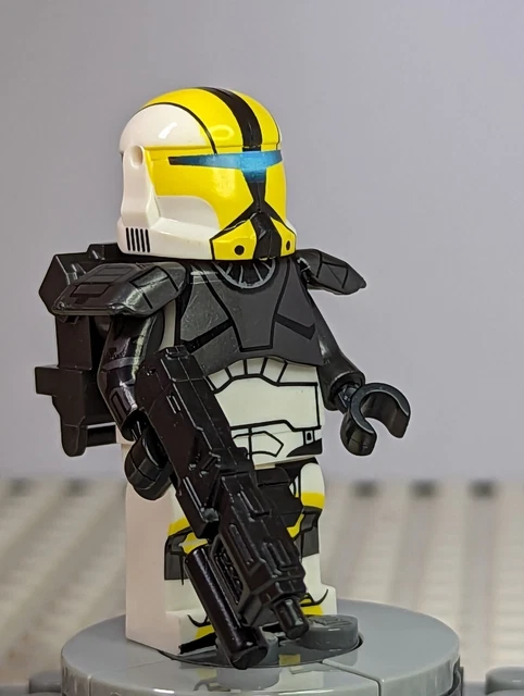 LEGO STAR WARS Custom Printed Minifig Republic Clone Commando Pale EUR ...
