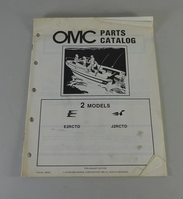 PARTS CATALOG OMC Johnson Evinrude Outboards 2 HP Models Year 1982 $64.23 - PicClick CA