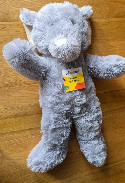 HAPELLO ASDA GREY Elephant Soft Animal Toy Around 22" £14.00 - PicClick UK