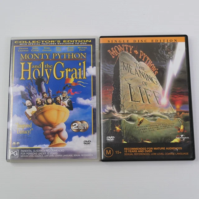 MONTY PYTHON - The Holy Grail & The Meaning Of Life (R4 DVD, 1974 ...