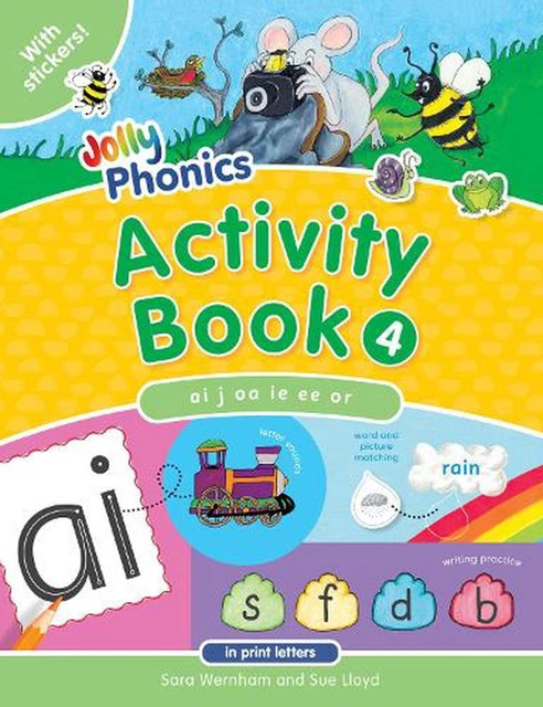 JOLLY PHONICS ACTIVITY Book 4: In Print Letters (American English edition) by Sa EUR 18,77 ...