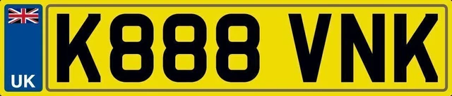 KEVIN K NUMBER Plate Kevins Private Car Reg K888 Vnk All Fees Included Kev Kevs £399.00 ...