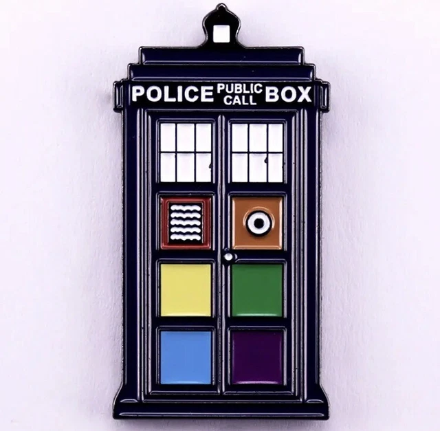 DR WHO RAINBOW Tardis Metal Enamel Pin Badge Doctor TV LGBTQ £8.95 ...