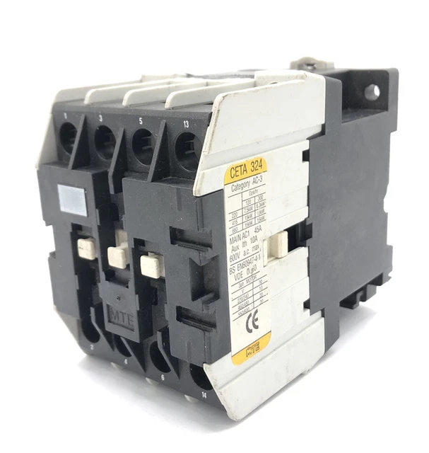 MTE CETA 324 Contactor 15kW at 415v COIL: 230v 50/60Hz £39.99 - PicClick UK