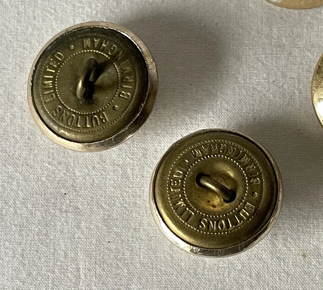 6 VINTAGE 25-26MM AOC Army Ordnance Corps Staybrite Brass Military ...