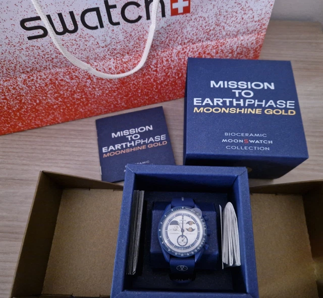 SWATCH X OMEGA mission to earthphase moonshine gold popcorn edition EUR ...