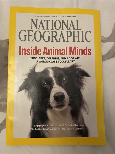 NATIONAL GEOGRAPHIC MAGAZINE March 2008 Inside Animal Minds Iceland ...