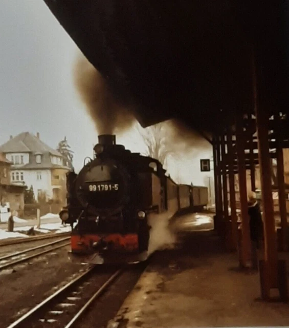 ORIG. FOTO DDR Bahnhof Dampflok 99 1791-5 Eisenbahn 1985 EUR 3,60 - PicClick DE