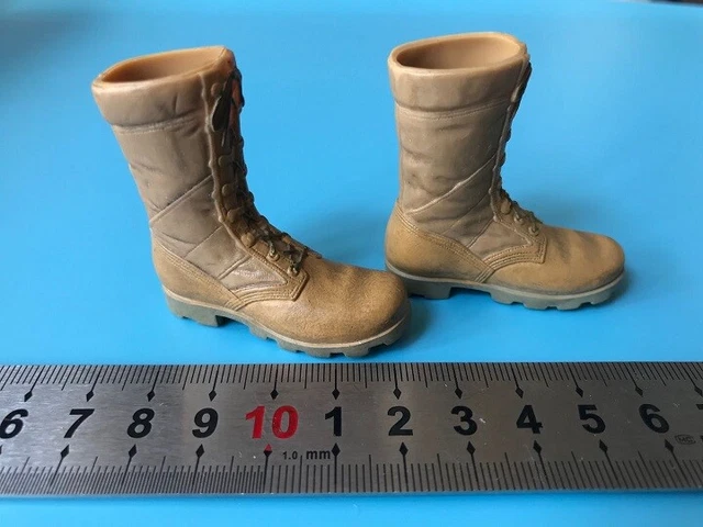 1/6 SCALE MODERN US Army Sand Shoes Military Boots Combat Boots Model ...