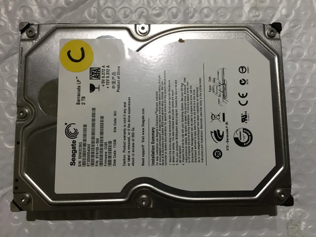 SEAGATE BARRACUDA 2TB ST32000542AS Working AS-IS Caution EUR 3,51 ...