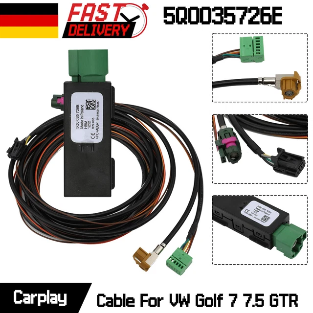 MIB MIB2 USB Carplay Media Switch Harness Set für VW Passat B8 Caddy ...