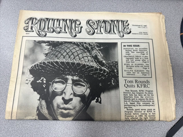 ROLLING STONE VOLUME #1 Issue #1 1967 Reprint 1986 RARE ROCK MUSIC ...