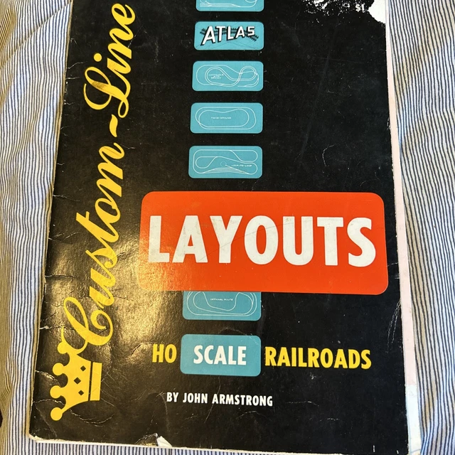 ATLAS CUSTOM-LINE LAYOUTS for Ho Scale Railroads by John Armstrong 1957 ...