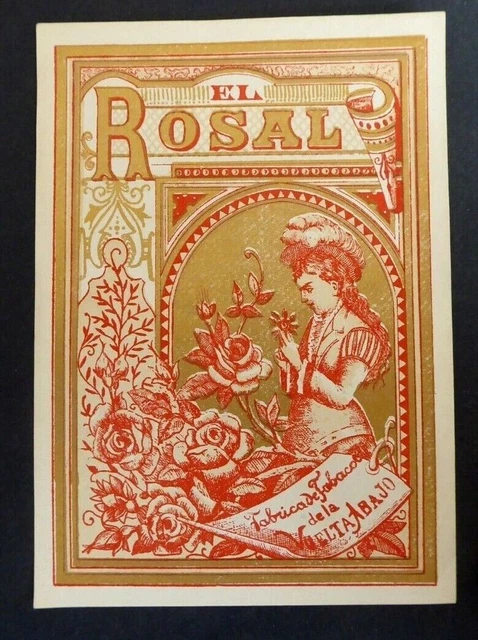ETIQUETA - VITOLA Antigua Clasica - Old Cigar Label - EL ROSAL LA ...