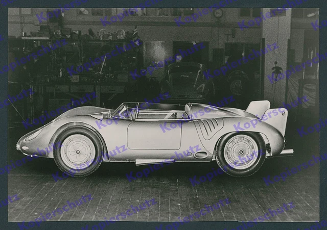 ORIG. WERKFOTO PORSCHE 718 RSK Spyder Rennwagen Jean Behra Sebring ...