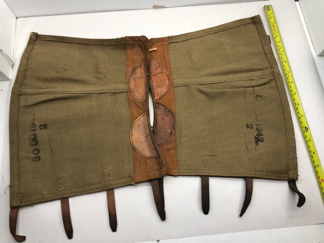 ORIGINAL WW2 BRITISH Army 37 Pattern Despatch Riders High Sided Spats ...