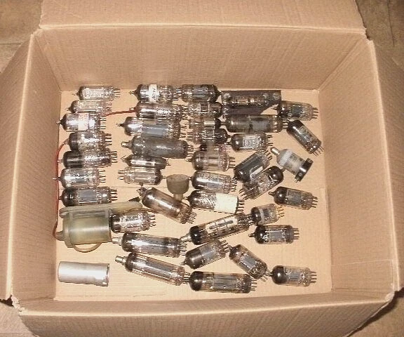 JOB LOT OF 40 + Mixed Vintage Radio Valves/Tubes Mazda, Brimmar Mullard Etc! £4.99 - PicClick UK