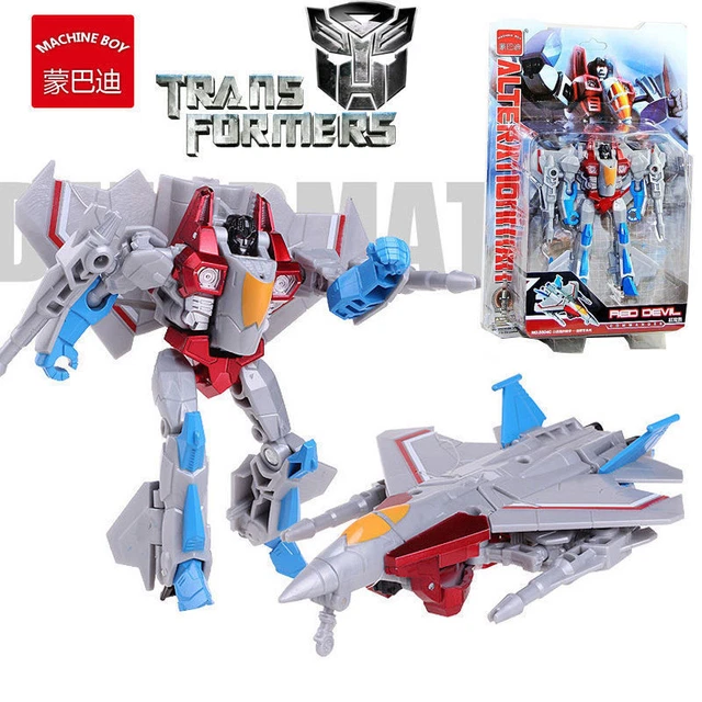 TRANSFORMERS MACHINE BOY Starscream Robot Jet Action Figures Kids Play ...
