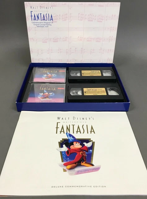 DELUXE VHS/CD BOX Set Walt Disney’s Fantasia Walt Disney Home Video ...