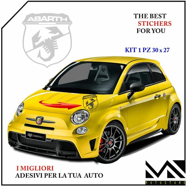 SCORPION ABARTH LOGO Sticker Kit For 500 595 695 Mod 3 Color Silver £9. ...