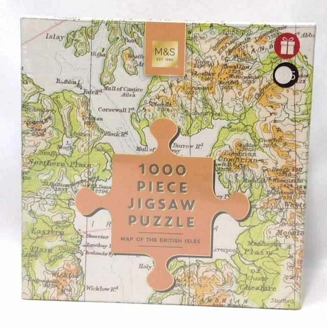 MAP OF THE British Isles 1000 Piece Puzzle - 49cm x 68cm - Brand New ...