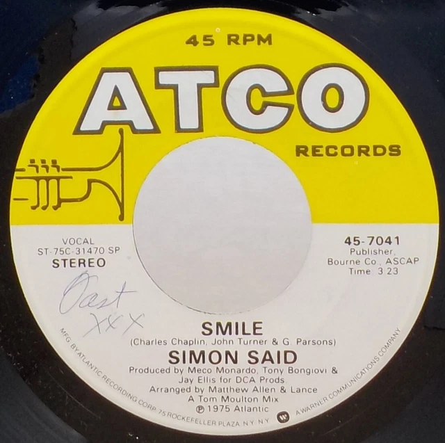 SIMON SAID 45 Smile / Tell Me VG++ D3 $9.85 - PicClick AU