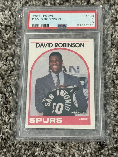 DAVID ROBINSON ROOKIE 1989-90 NBA Hoops PSA EX 5 - #138 (RC) EUR 5,60 ...